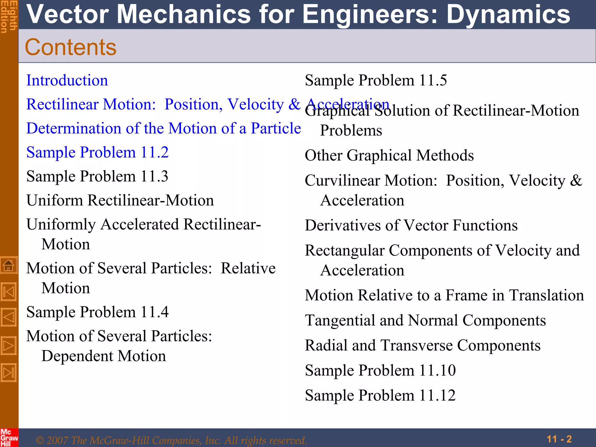Chapter 11 kinematics of particles | PPT