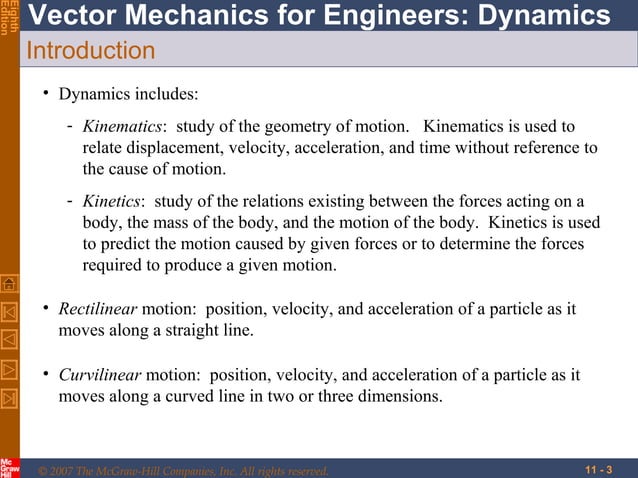 Chapter 11 kinematics of particles | PPT