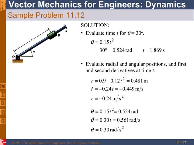 Chapter 11 kinematics of particles | PPT