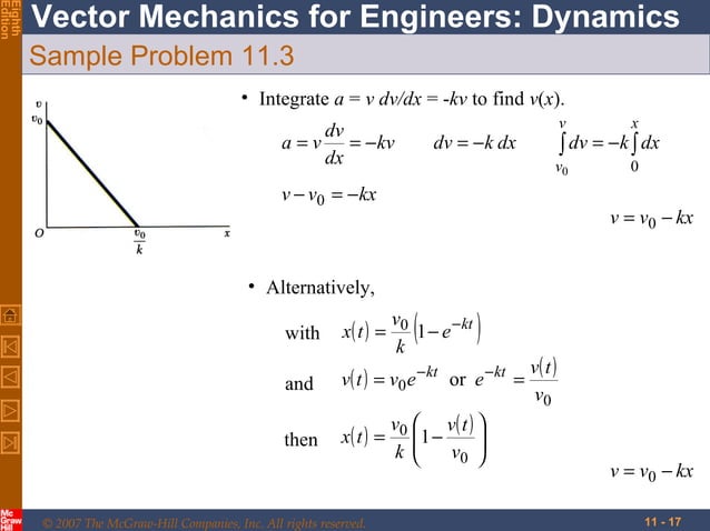 Chapter 11 kinematics of particles | PPT