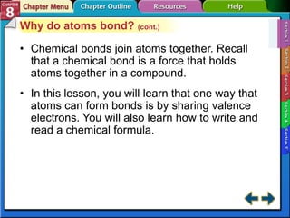 CHAPTER 11 L2 covalent bonds.ppt chemical bonds | PPT | Chemistry | Science