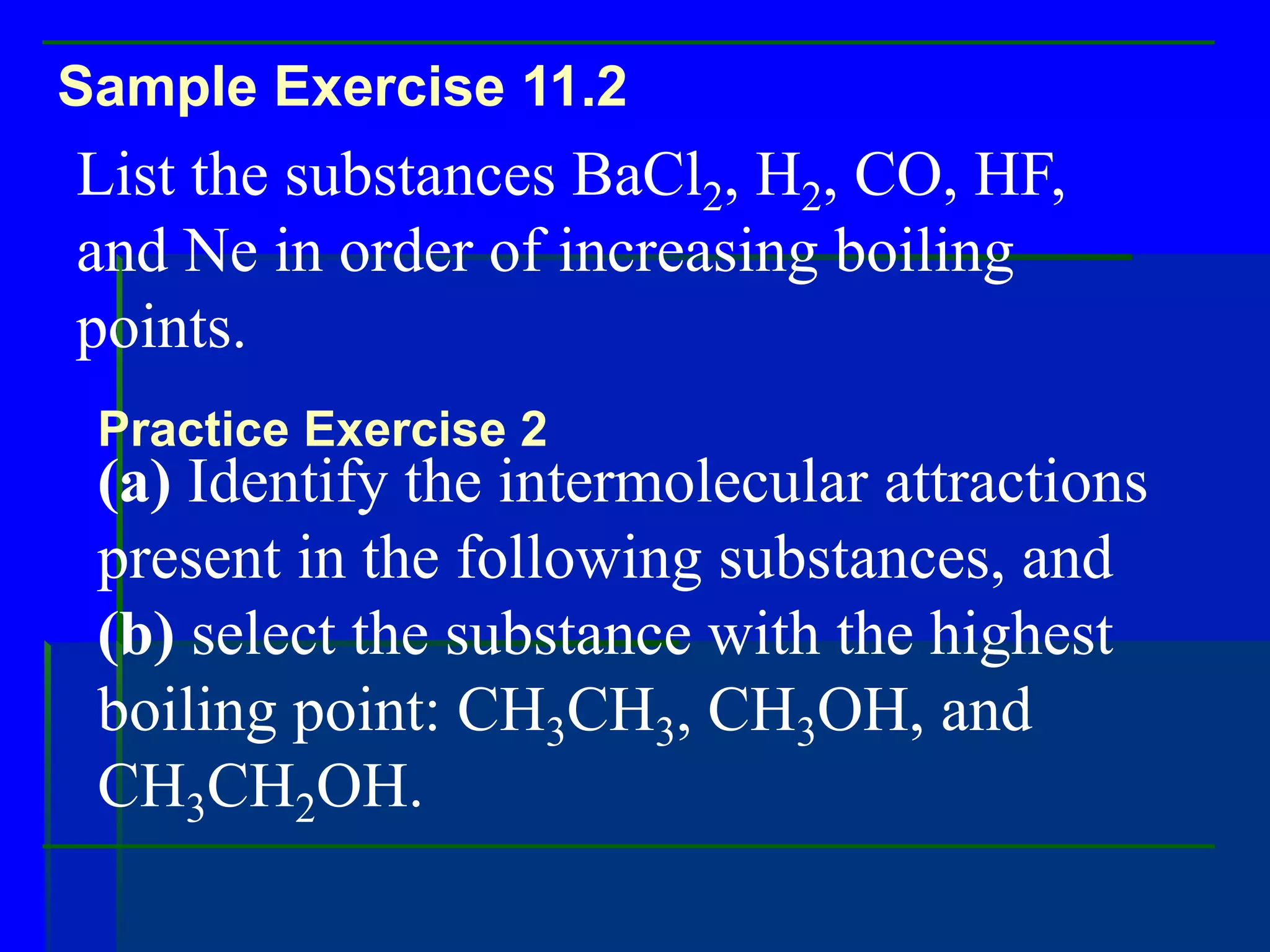 Chapter 11 liquids and intermolecular forces Powerpoint | PPT