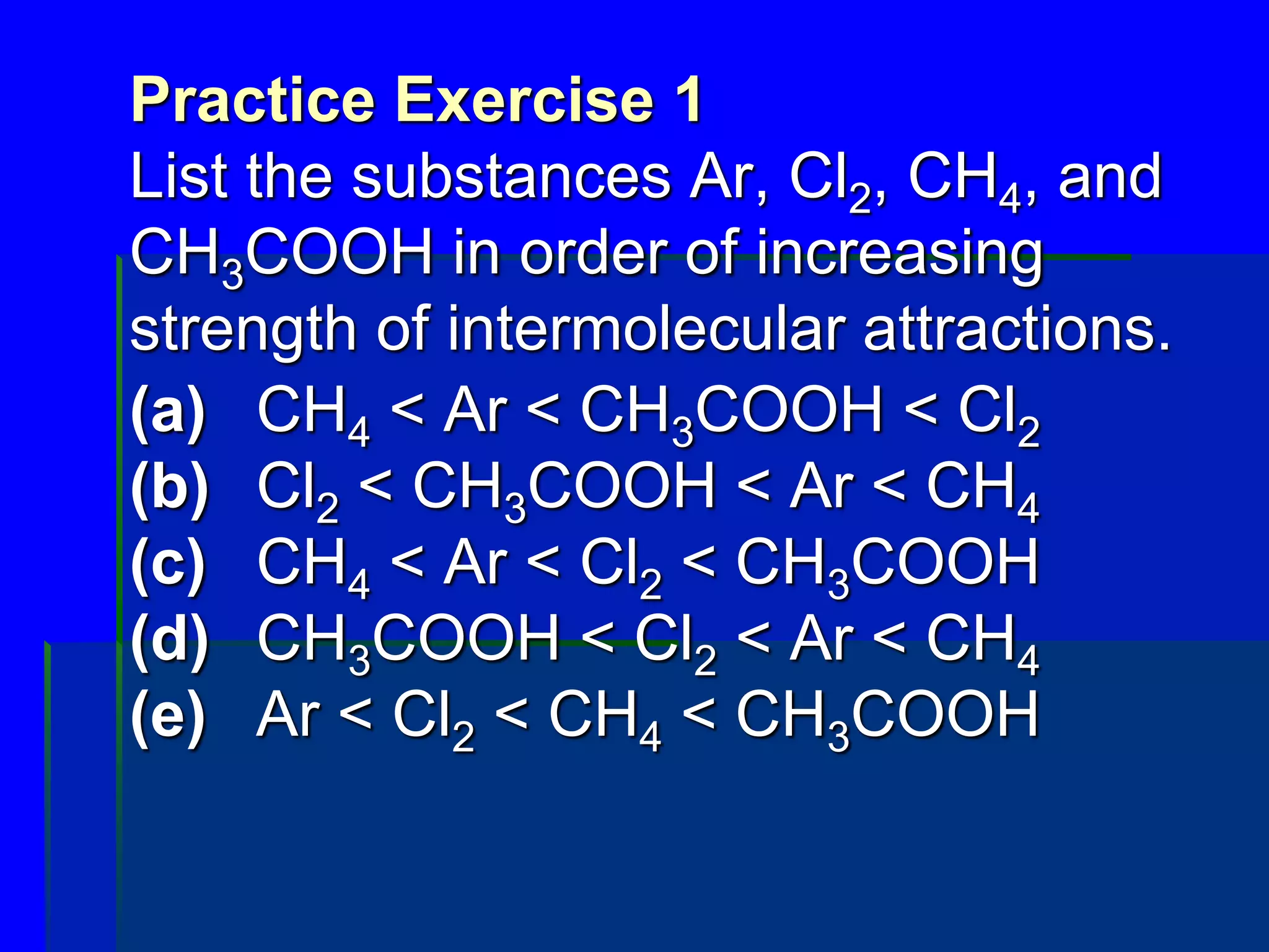 Chapter 11 liquids and intermolecular forces Powerpoint | PPT