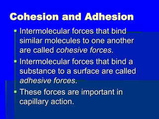 Chapter 11 liquids and intermolecular forces Powerpoint | PPT