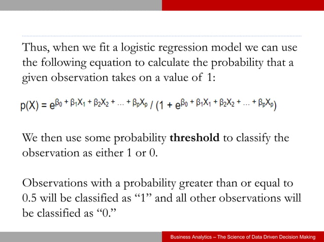 Chapter 11 Logistic Regressionpptx