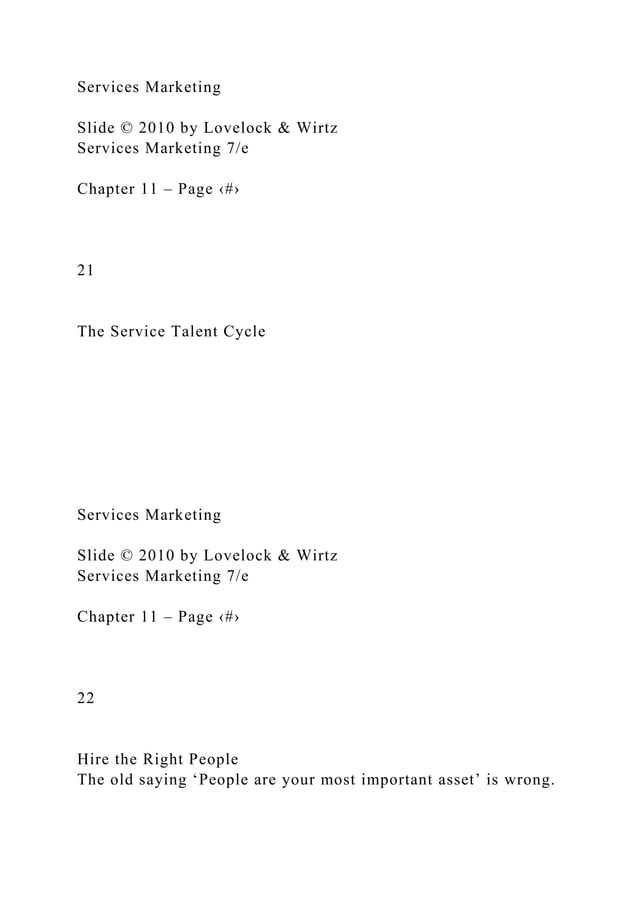 Chapter 11 Managing People for Service Advant.docx