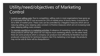 Marketing Control | PPTX