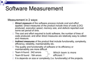 Chapter 11 Metrics for process and projects.ppt