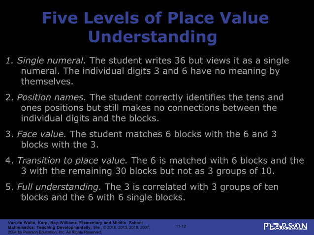Developing Whole Number Place Value Concepts | PPT | Education