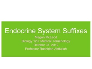 Chapter 11 presentation | PPT | Endocrine and Metabolic Diseases ...