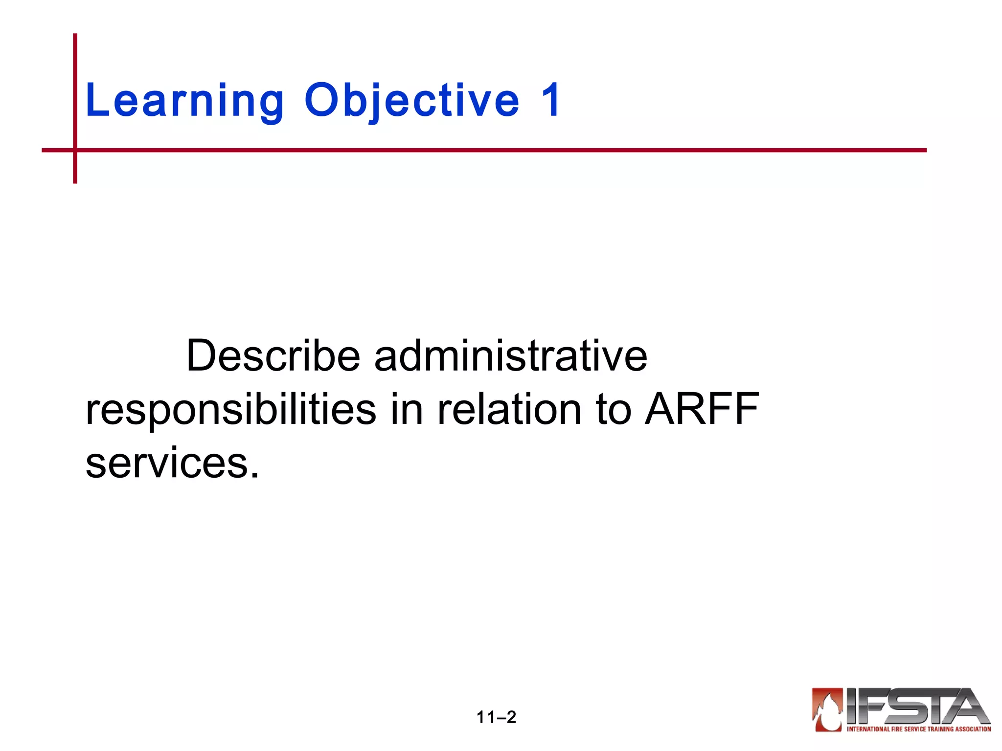IFSTA ARFF Chapter 11 presentation | PPT