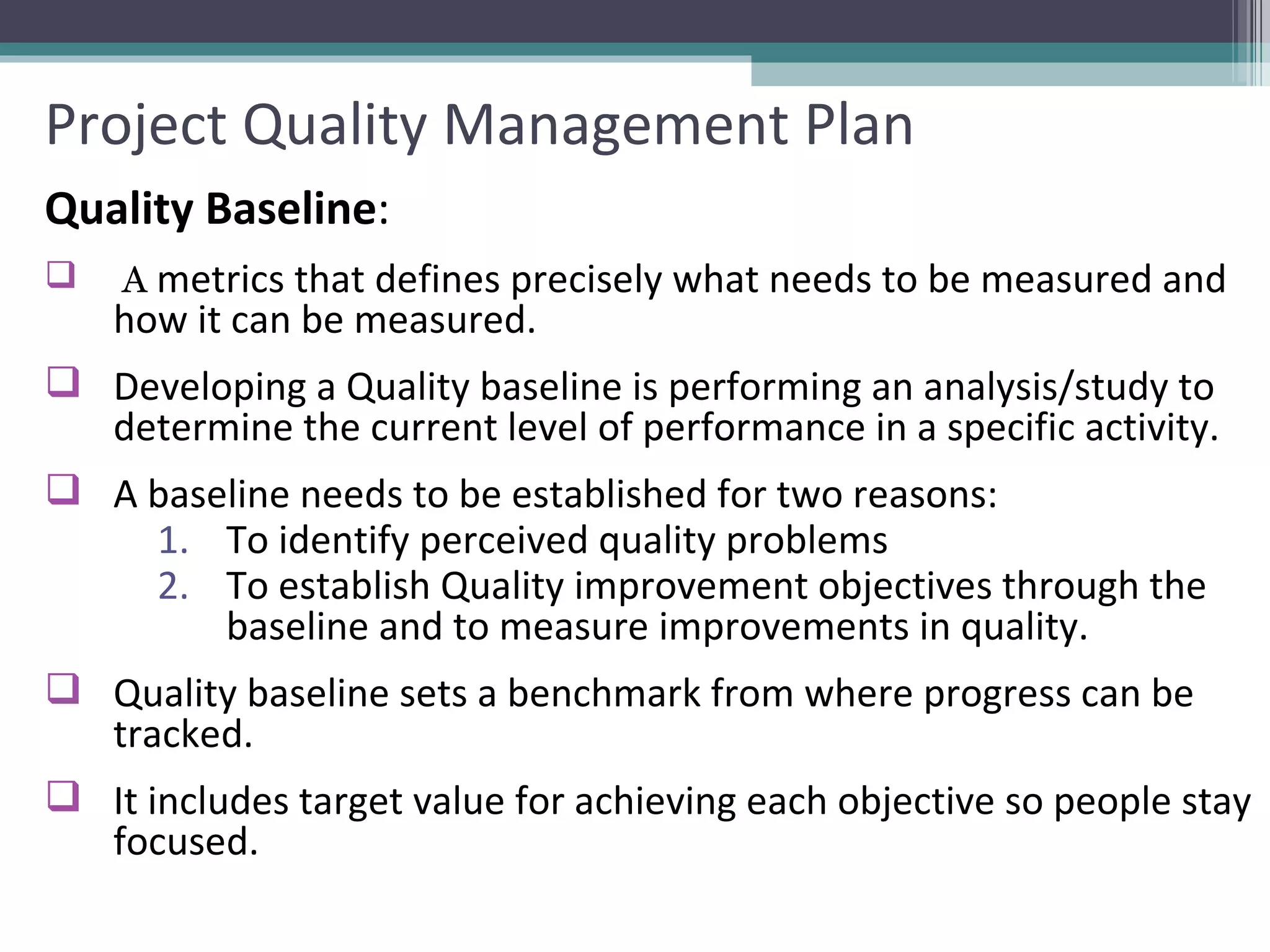 Project Quality Planning and KickOff | PPT