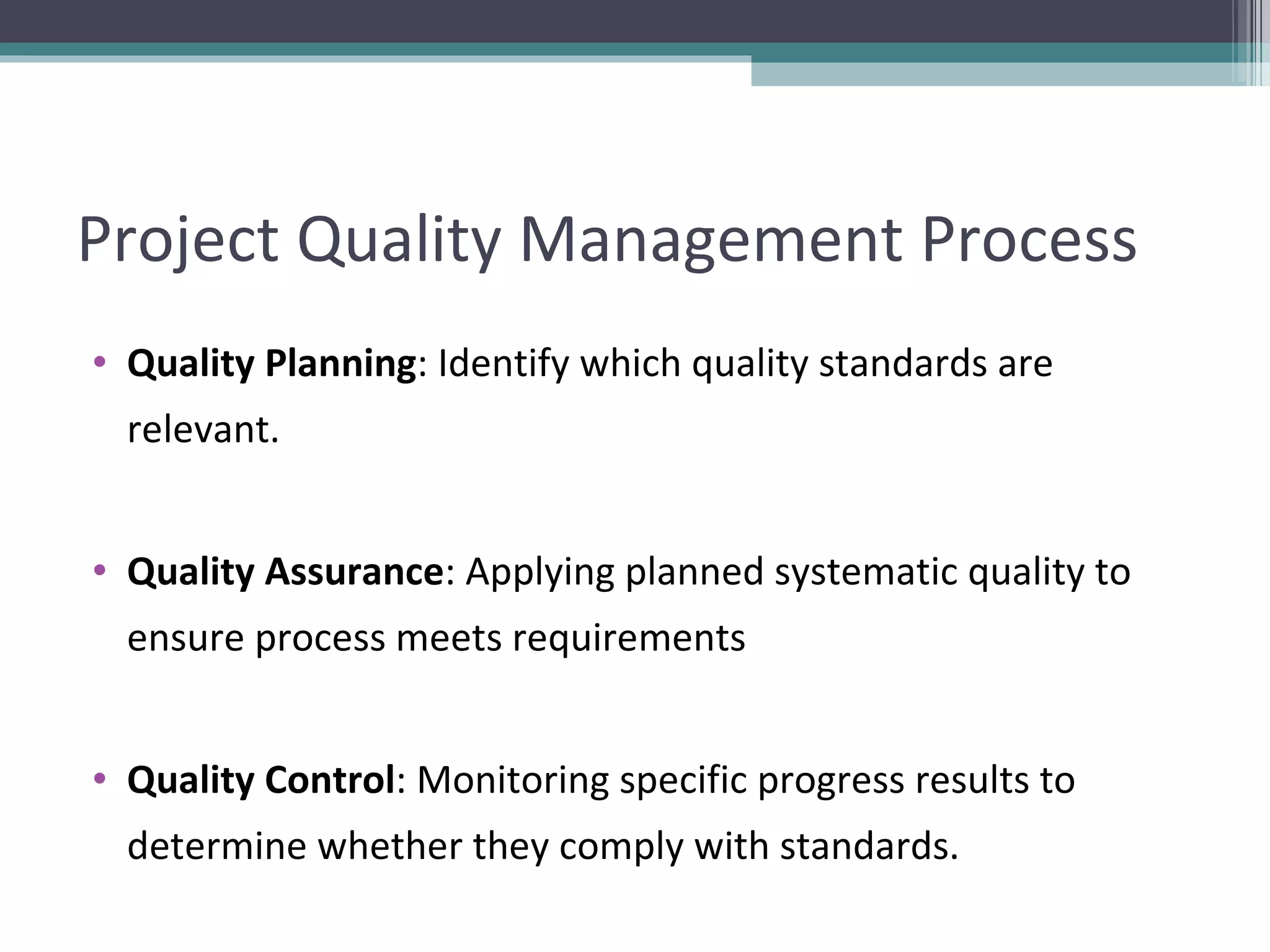 Project Quality Planning and KickOff | PPT