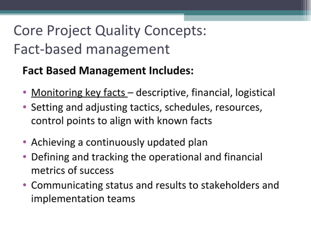 Project Quality Planning and KickOff | PPT