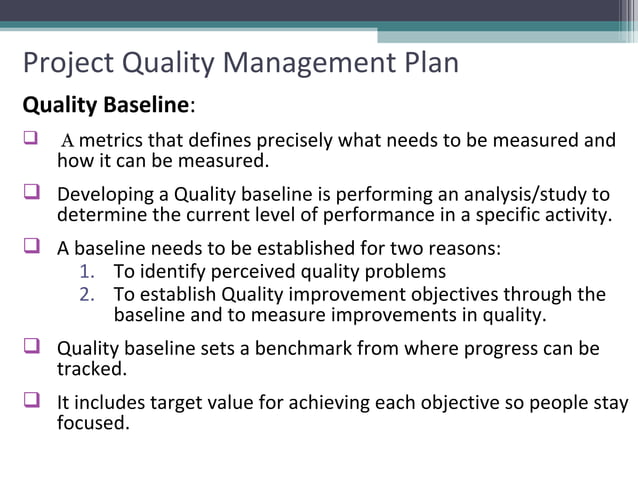 Project Quality Planning and KickOff | PPT
