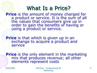 Chapter 11 (pricing concept) | PPT
