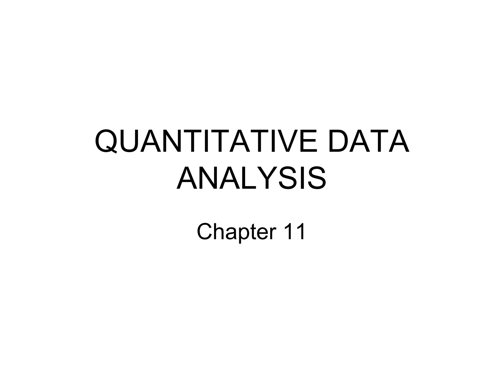 Chapter 11 quantitative data | PPT