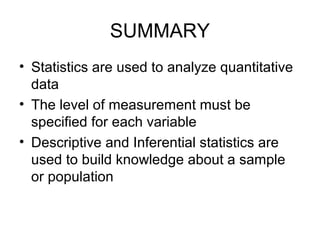 Chapter 11 quantitative data | PPT