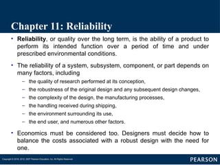 Chapter 11 Reliability details explanation | PPTX