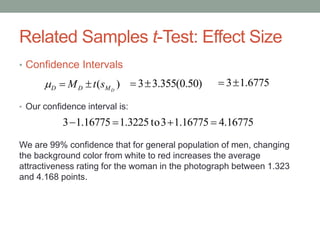 Confidence Interval Formula T Test