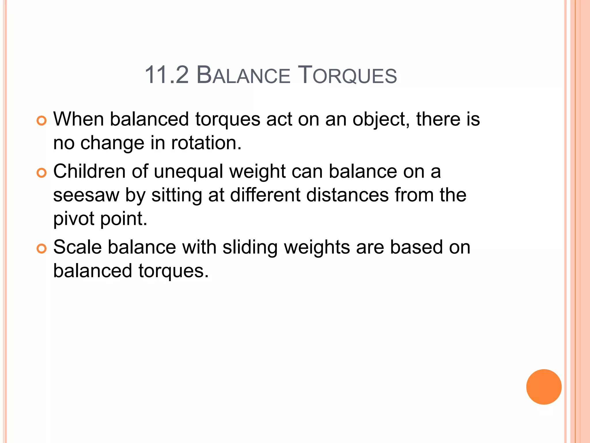 Chapter 11 rotational equilibrium | PPTX