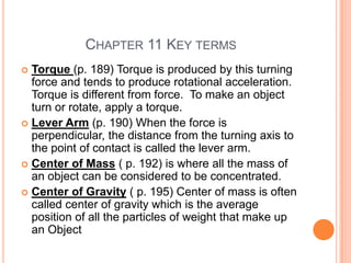 Chapter 11 rotational equilibrium | PPTX