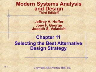 Chapter11 selecting the best alternative design strategy | PPT