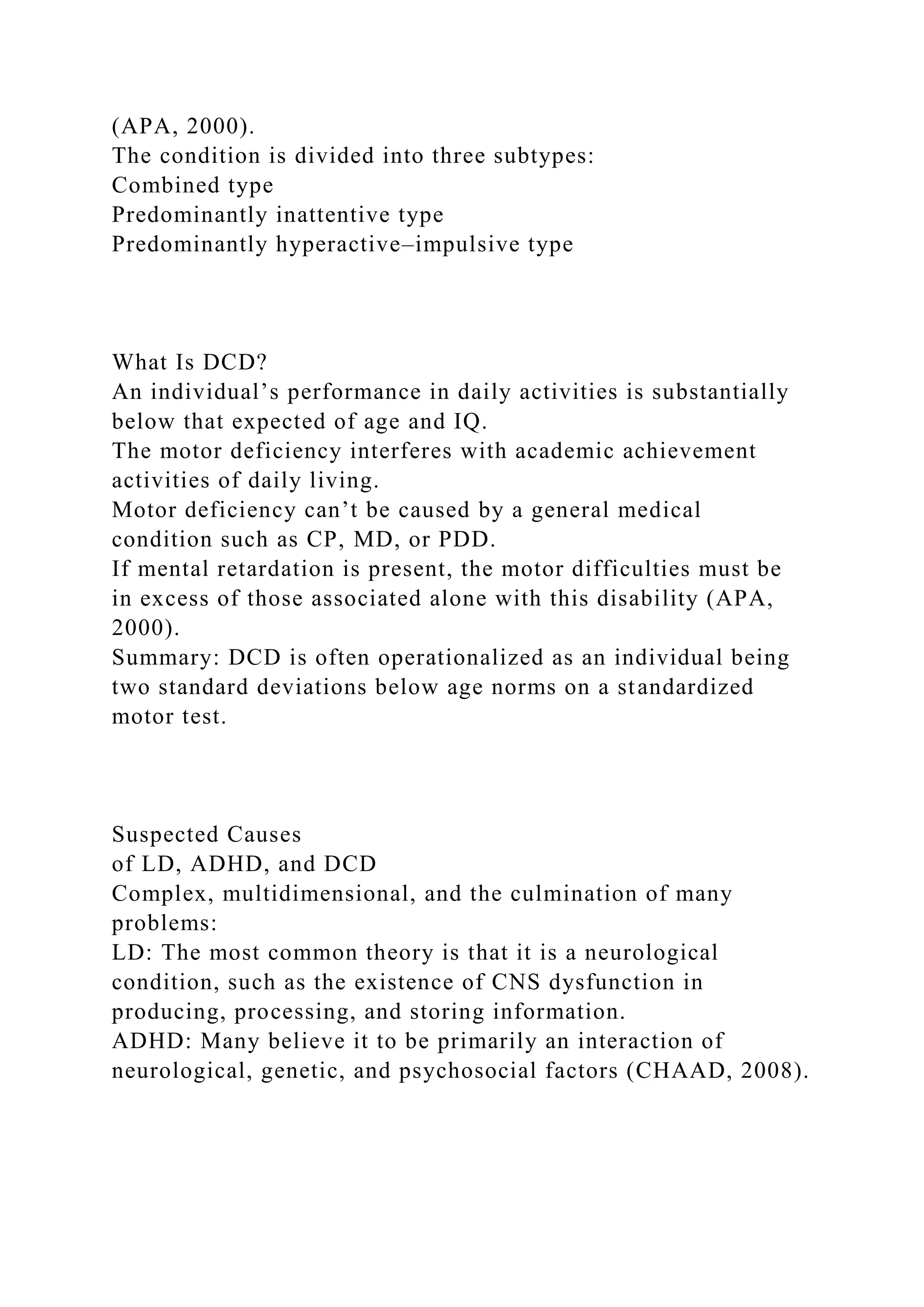 Chapter 11 Specific Learning Disabilities Worksheet 1Chapter .docx