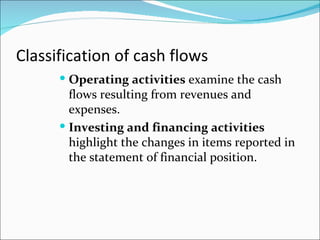 Chapter 11 statements of cash flows clc | PPT