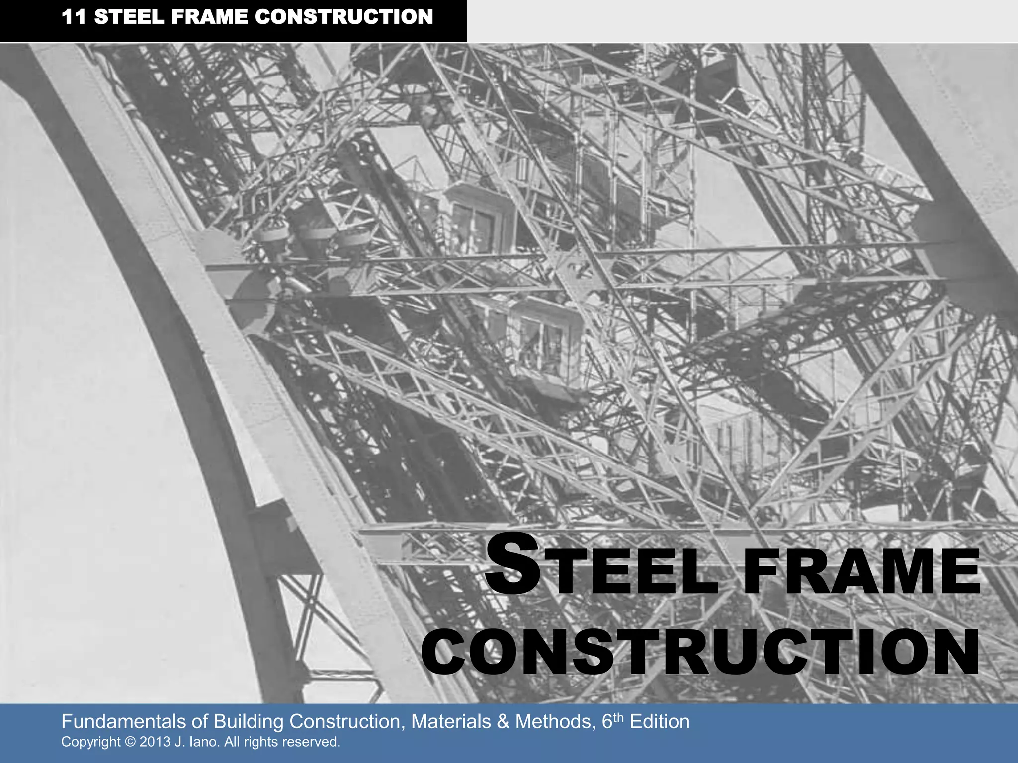 Chapter 11 Steel Frame Construction | PPTX