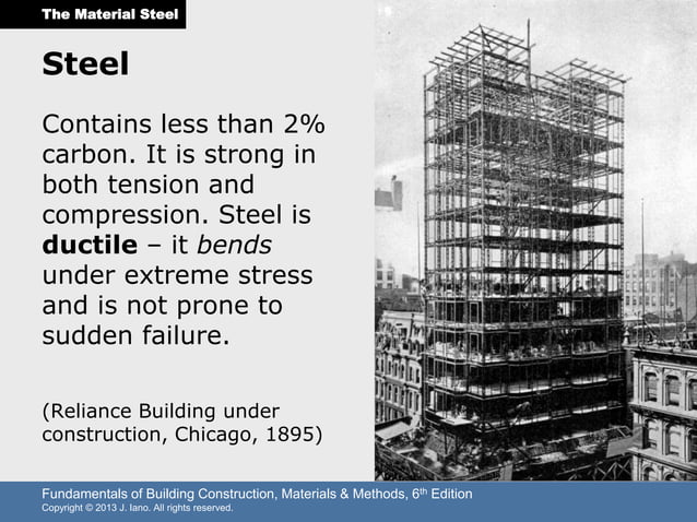 Chapter 11 Steel Frame Construction | PPTX