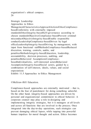 CHAPTER 11Strategic Leadership Creating a Learning Organizati | DOCX