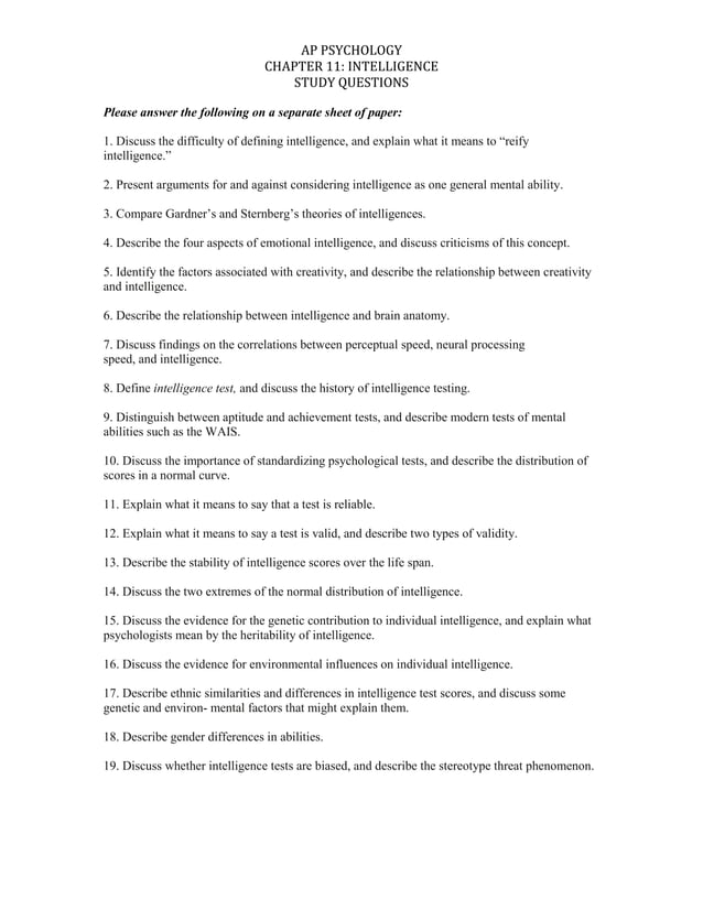 Chapter 11 study qs | DOCX