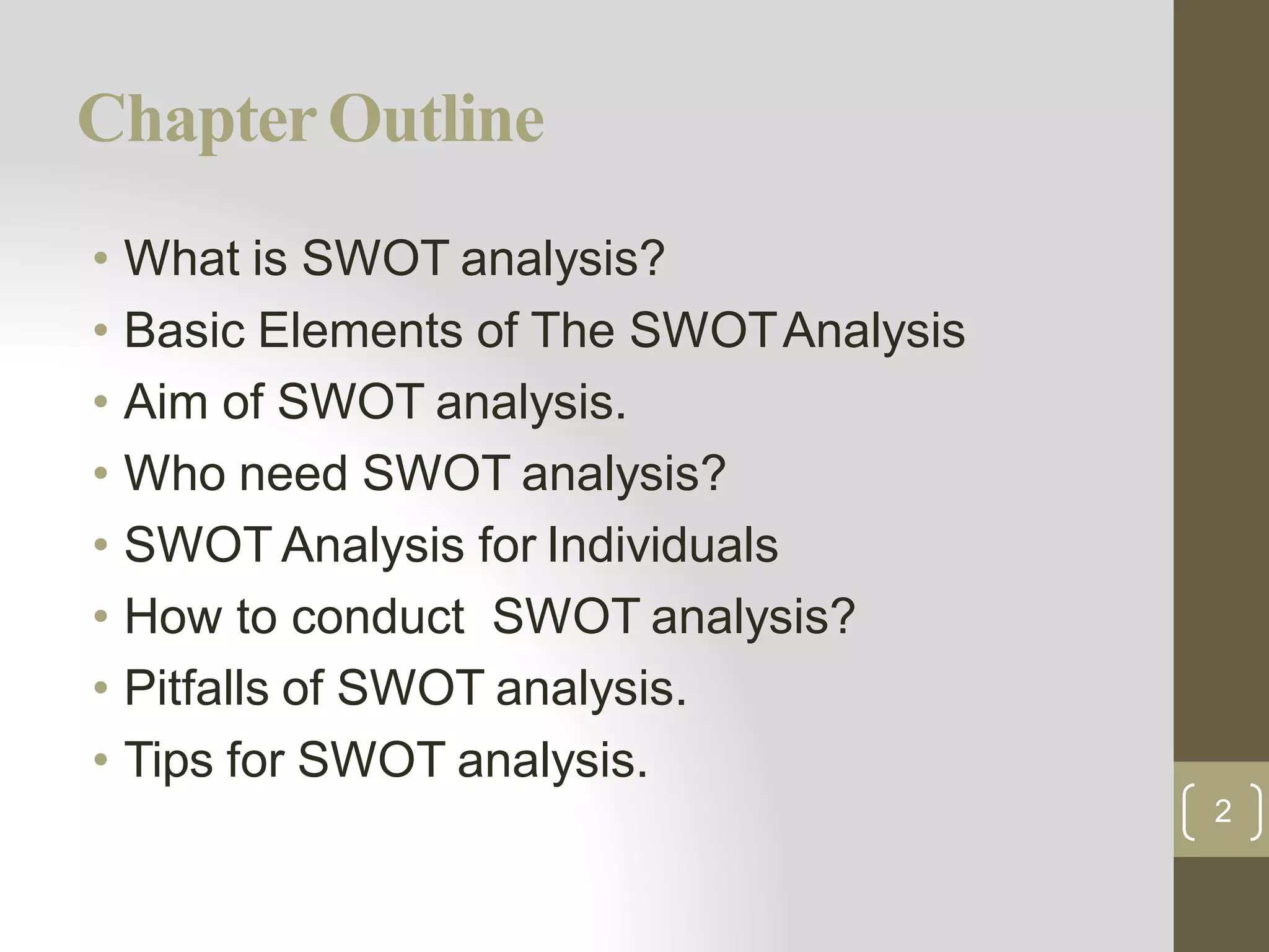 SWOT ANALYSIS PPT | PDF