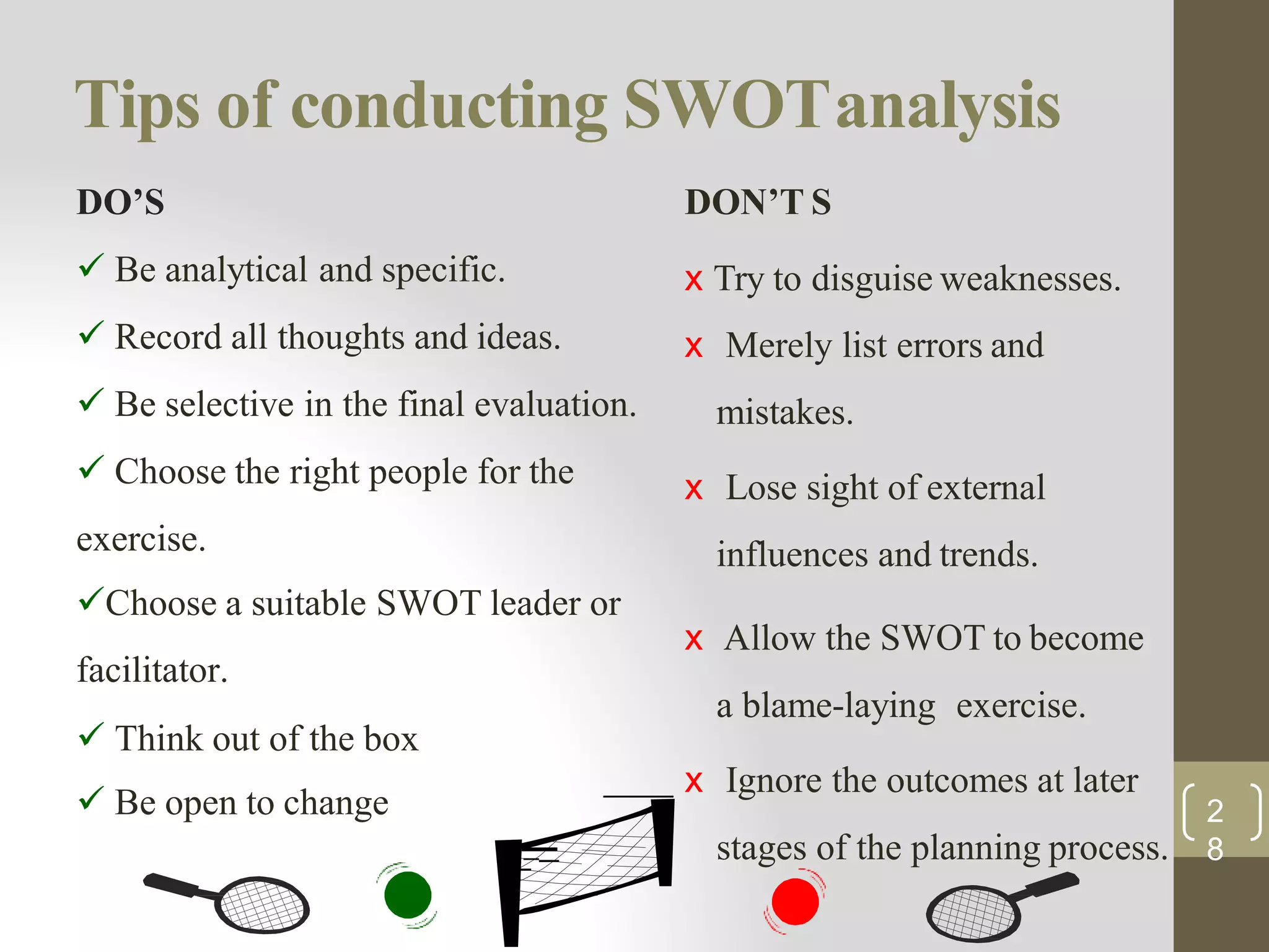 SWOT ANALYSIS PPT | PDF
