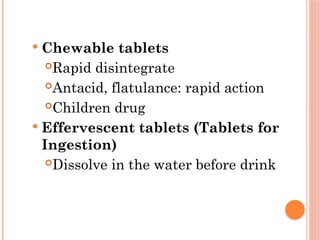 Complete definition and explanation of tablets in pharmaceutical dosage ...