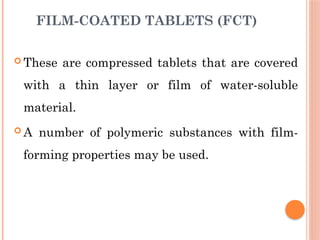 Complete definition and explanation of tablets in pharmaceutical dosage ...