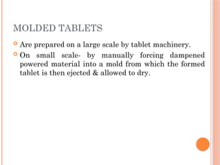 Complete definition and explanation of tablets in pharmaceutical dosage ...