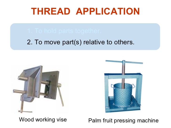 Engineering Drawing: Chapter 11 thread fastener