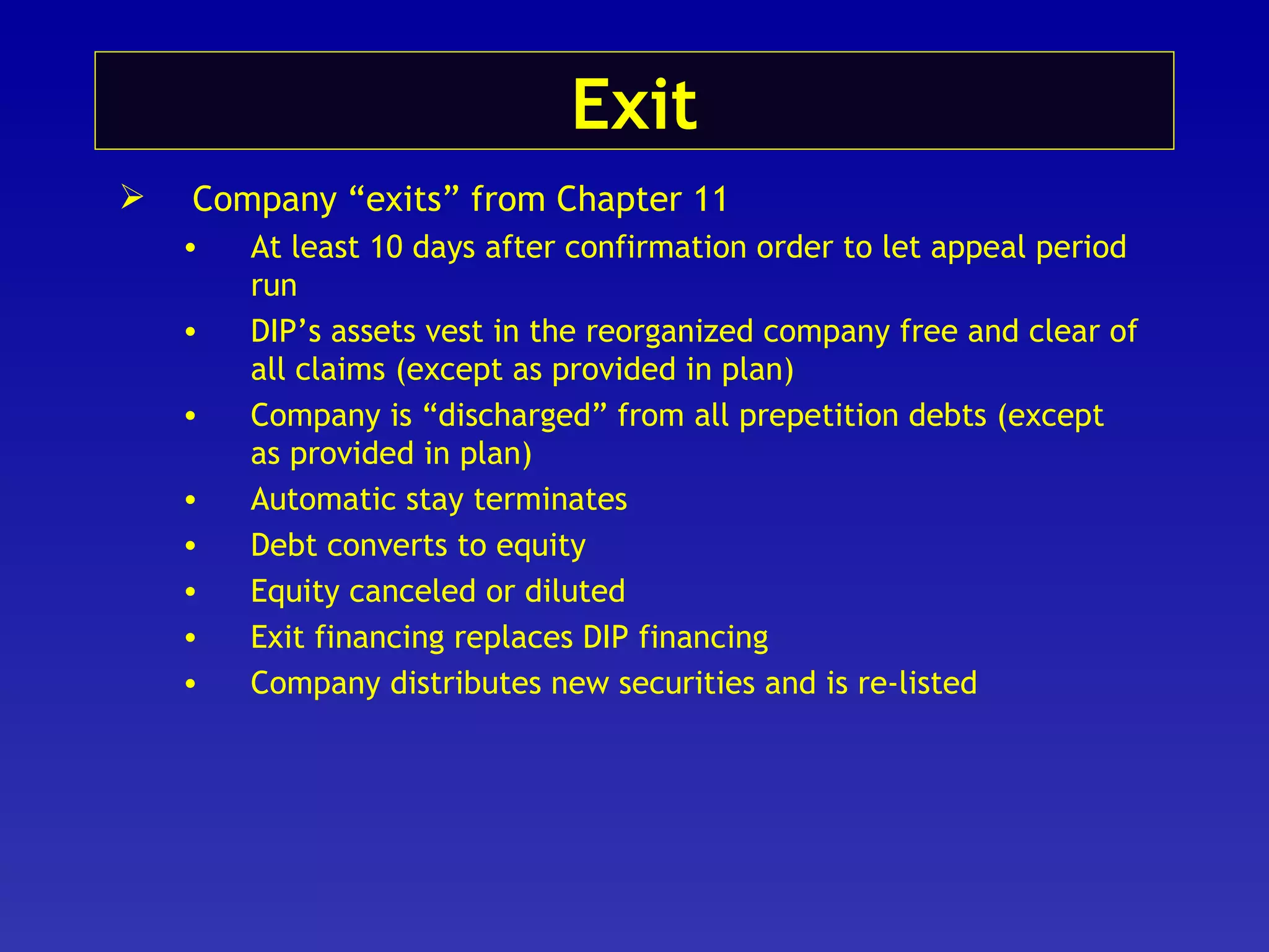 Chapter 11 Through the Debtor's Eyes | PPT