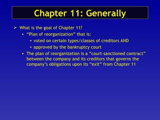 Chapter 11 Through the Debtor's Eyes | PPT | Bankruptcy | Business ...