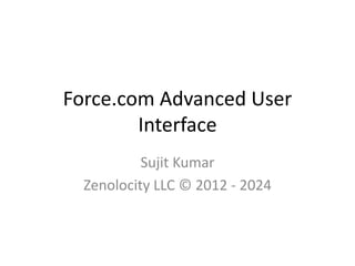 SFDC UI - Advanced Visualforce | PPTX