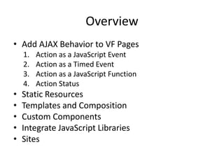 SFDC UI - Advanced Visualforce | PPTX
