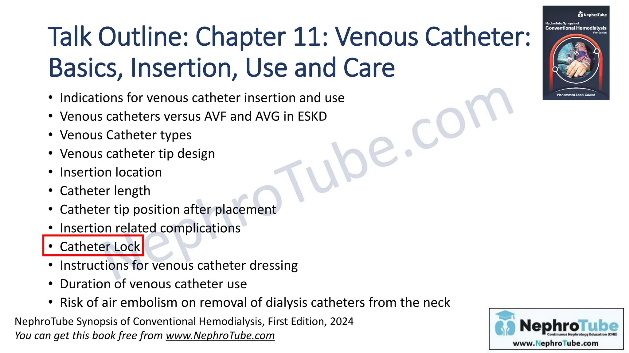 Hemodialysis: Chapter 11, Venous Catheter - Basics, Insertion, Use and ...