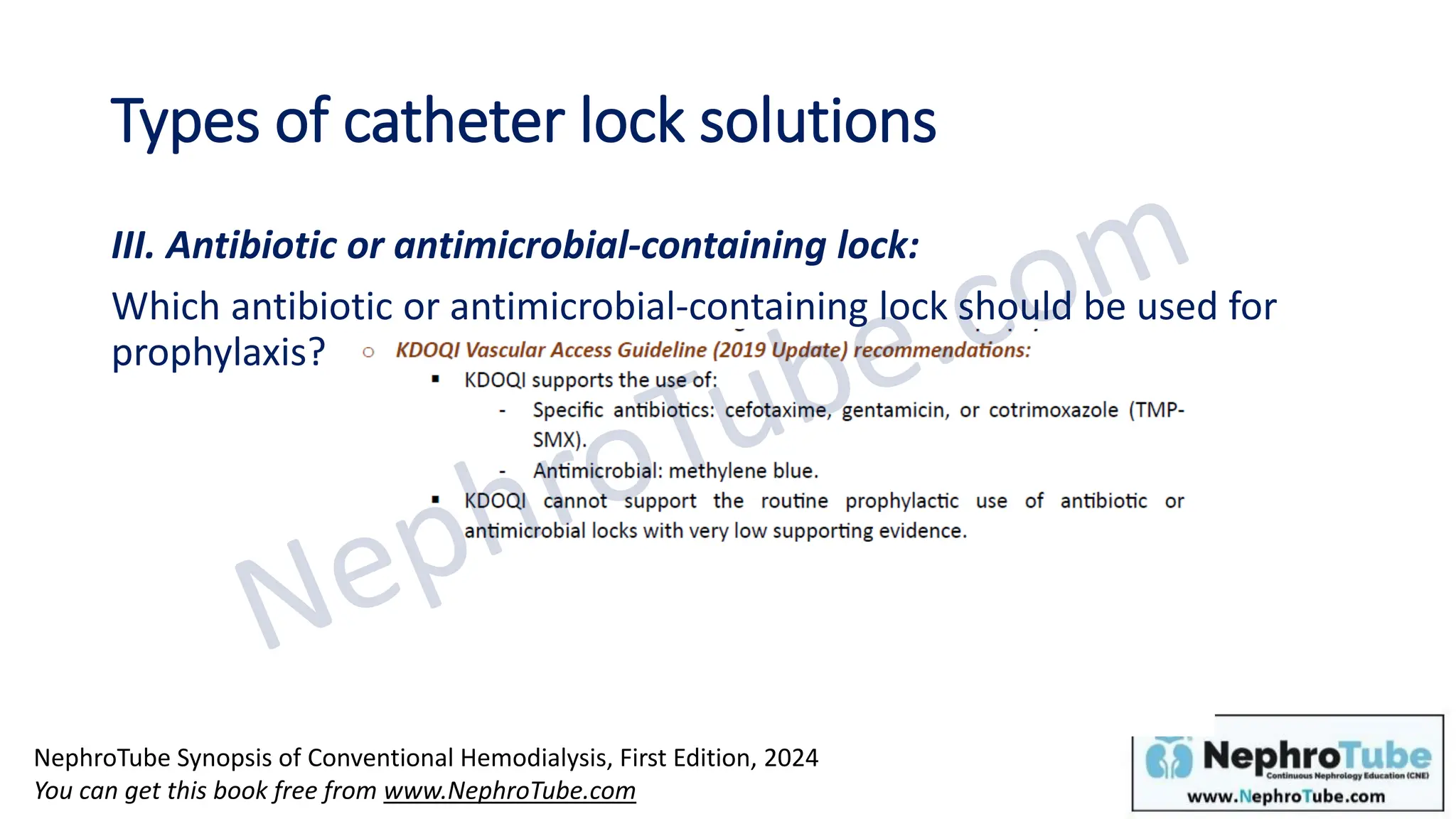 Hemodialysis: Chapter 11, Venous Catheter - Basics, Insertion, Use and ...