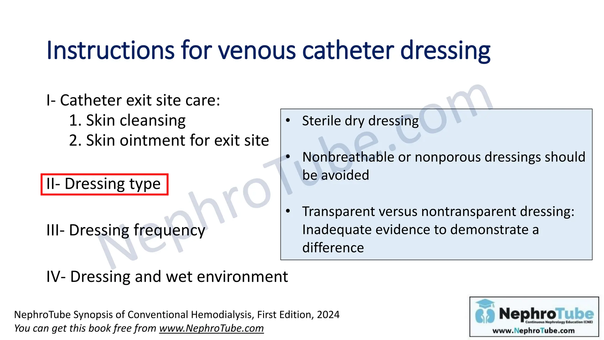 Hemodialysis: Chapter 11, Venous Catheter - Basics, Insertion, Use and ...
