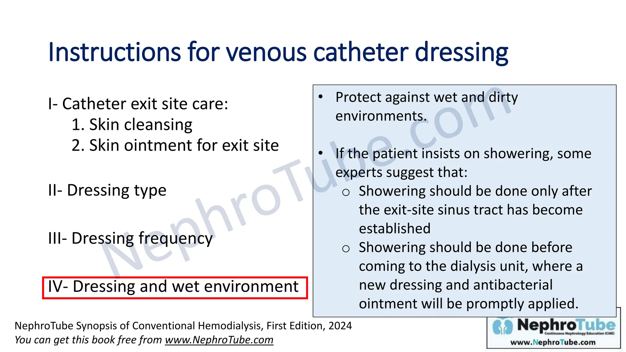 Hemodialysis: Chapter 11, Venous Catheter - Basics, Insertion, Use and ...