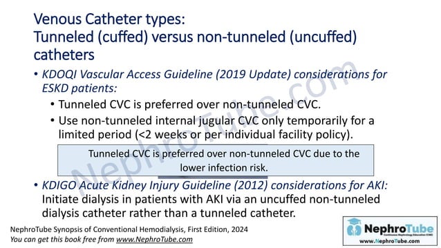 Hemodialysis: Chapter 11, Venous Catheter - Basics, Insertion, Use and Care - Dr.Gawad | PDF