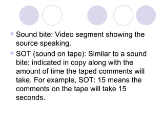 Chapter 11 writing a broadcast news story | PPT | Public Radio | Talk Radio