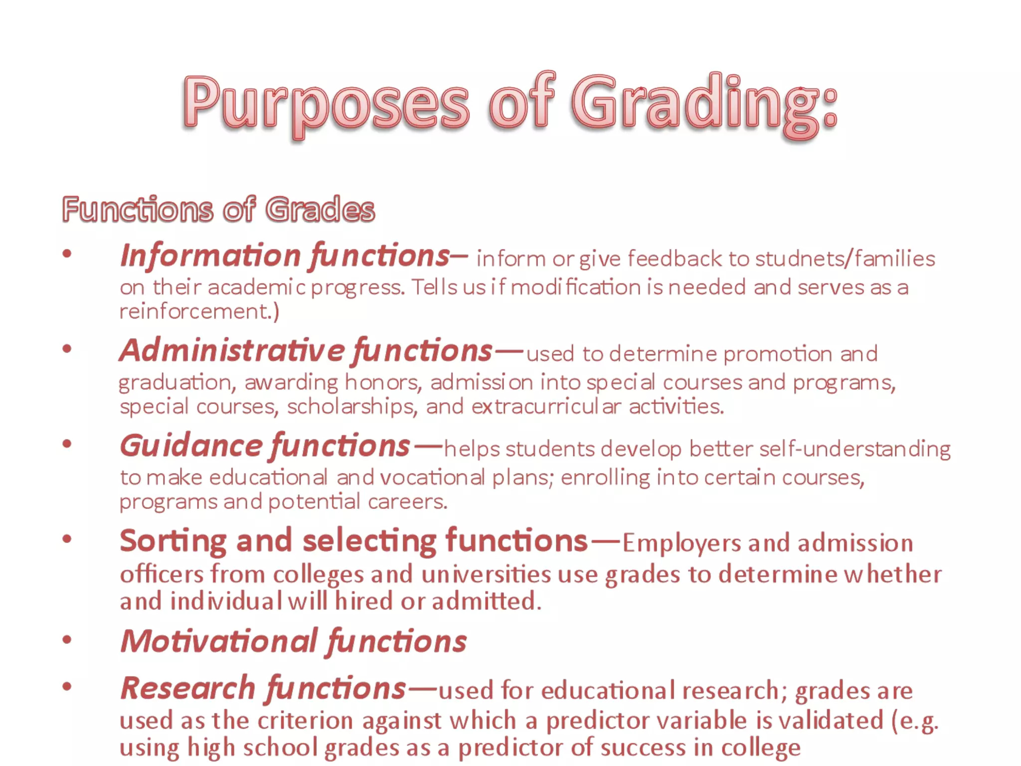 Importance of Grades | PPT